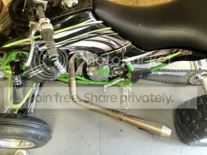 Modified Barker drag pipe..... | Honda TRX 450R